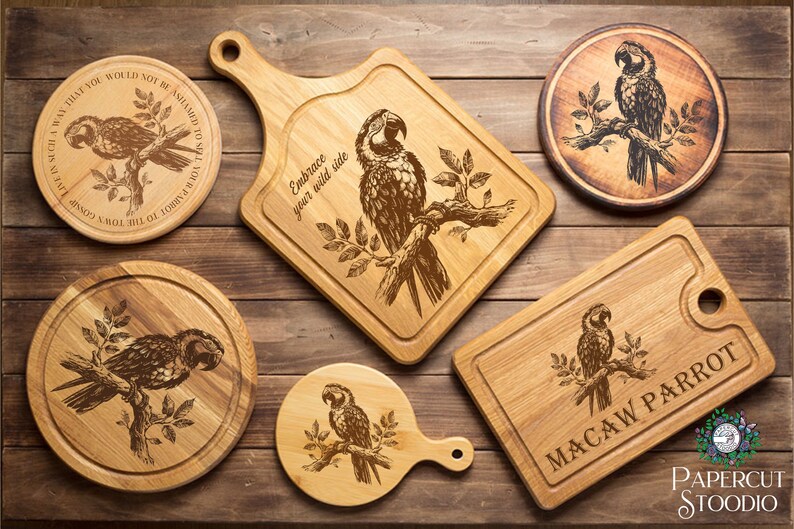 Macaw Parrot Laser Engrave File, SVG PNG JPG (digital Download) - Etsy