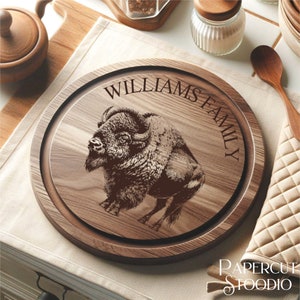 Laser Engrave File, Bison Svg, Digital Download for Laser Engraving ...