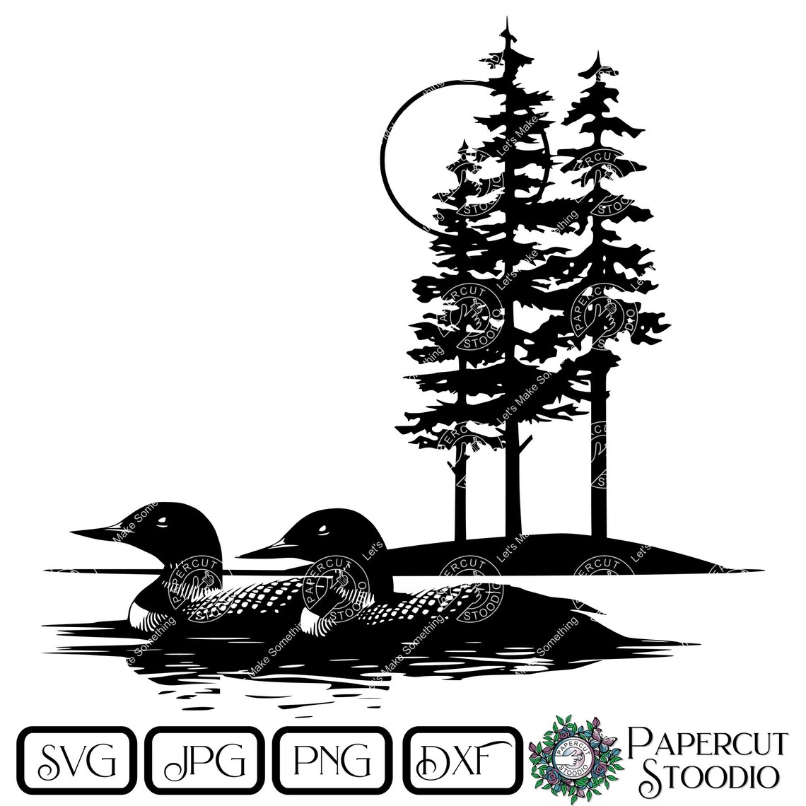 Lake Loons Svg Png Jpg DXF Nature Wilderness Forest for DIY - Etsy Canada