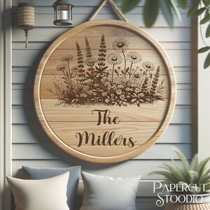 Wildflower Laser Engrave File, Spring Garden SVG PNG JPG (digital ...