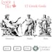 Laser Engrave File, Greek Gods SVG, Zeus, Aphrodite, Poseidon, Athena ...