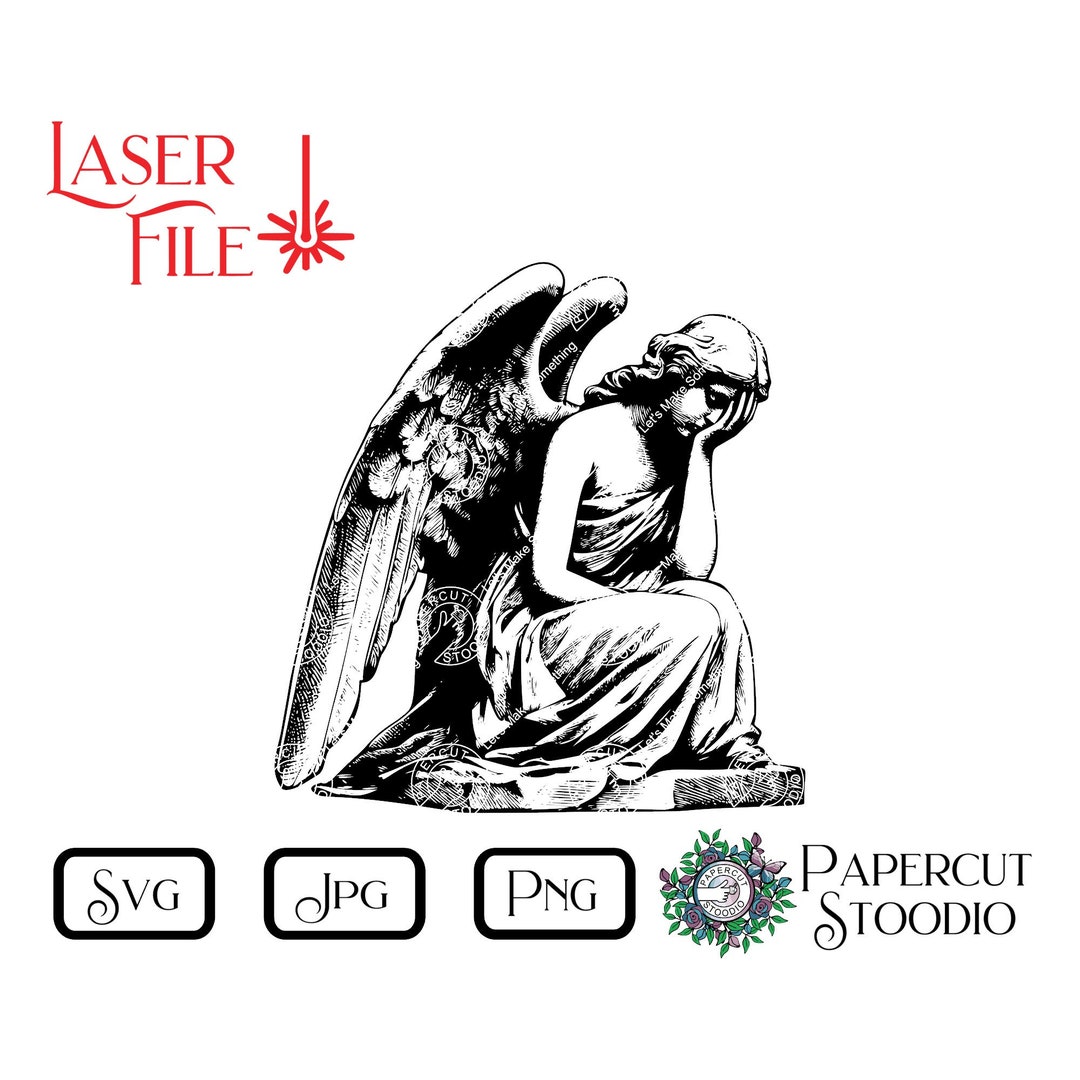 Laser Engrave File, Angels Grief SVG, Memorial, Goodbye, in Loving ...