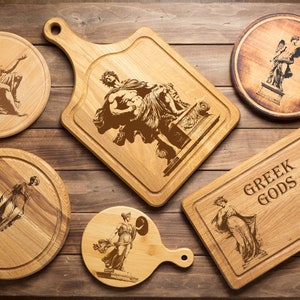 Laser Engrave File, Greek Gods SVG, Zeus, Aphrodite, Poseidon, Athena ...