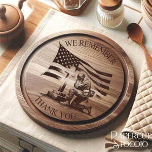 Fallen Soldier Memorial Laser Engrave File (SVG, PNG, JPG) - Etsy