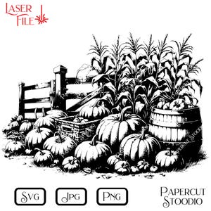 Laser Engrave File, Fall Harvest Svg, Digital Download Farm & Farmhouse ...