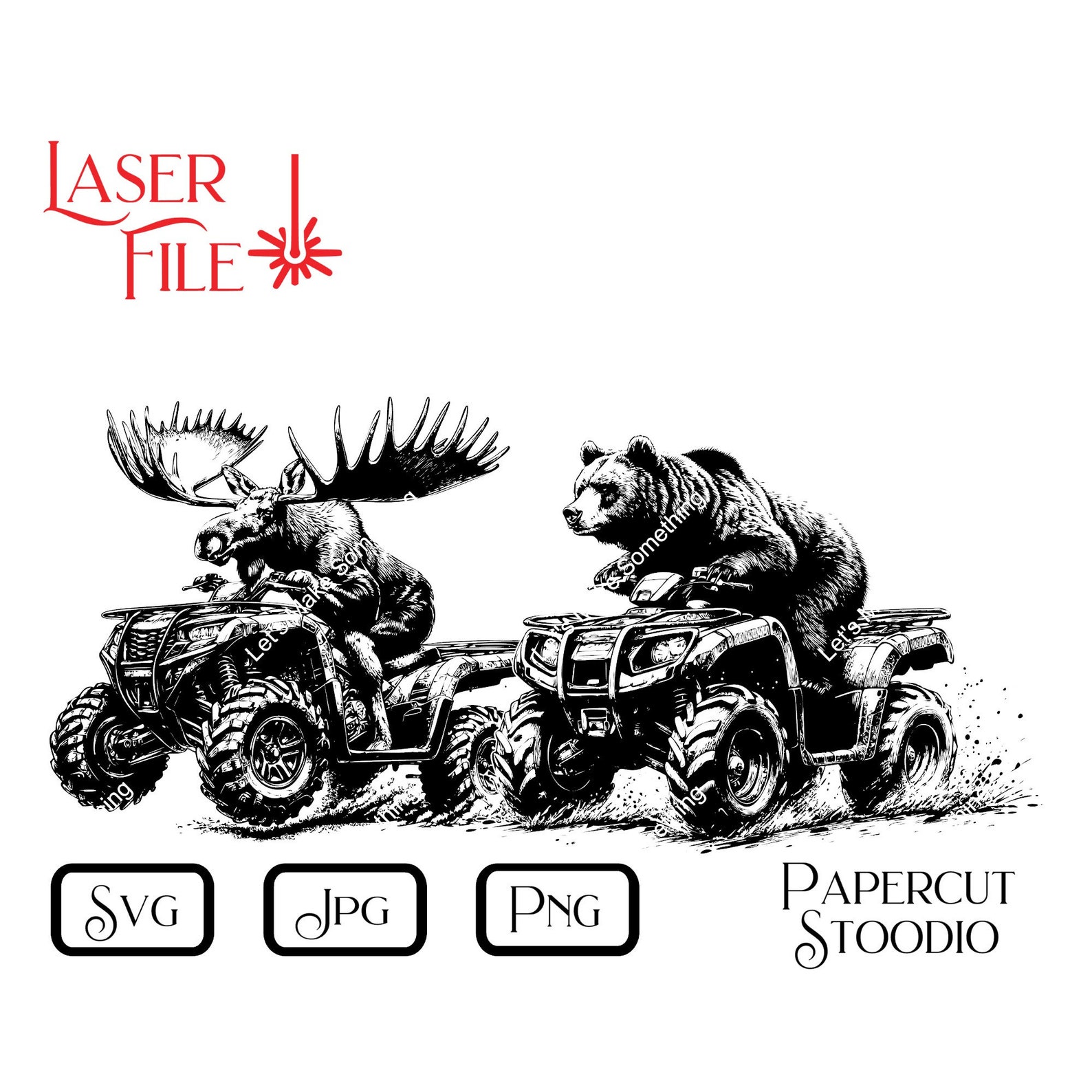 Laser Engrave File, Campfire Pals ATV Svg, Digital Download for Laser ...