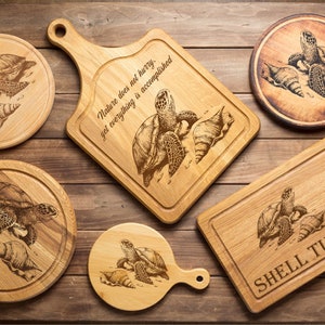 Laser Engrave File, Shell Turtle SVG, Beach Ocean Sea Lightburn ...