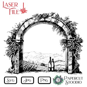 Laser Engrave File Dreams of Tuscany SVG, for DIY Cutting Board ...