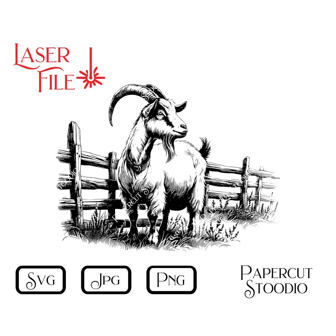 Laser Engrave File, Pasture Goat Svg, Digital Download Farm & Farmhouse ...