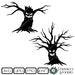 Halloween Spooky Trees Svg, Graveyard Halloween Haunted Cricut ...