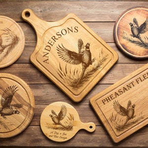 Laser Engrave File, Pheasant Flee SVG, Lightburn Glowforge Signs ...