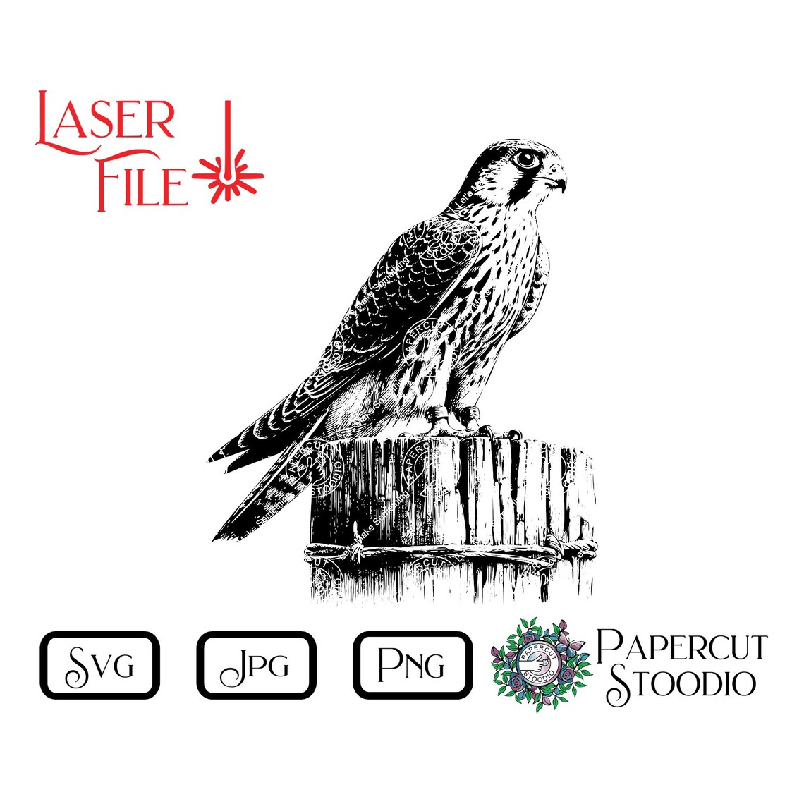 Laser Engrave File, Falcon Perch SVG, Bird Cutting Board, Address Signs ...