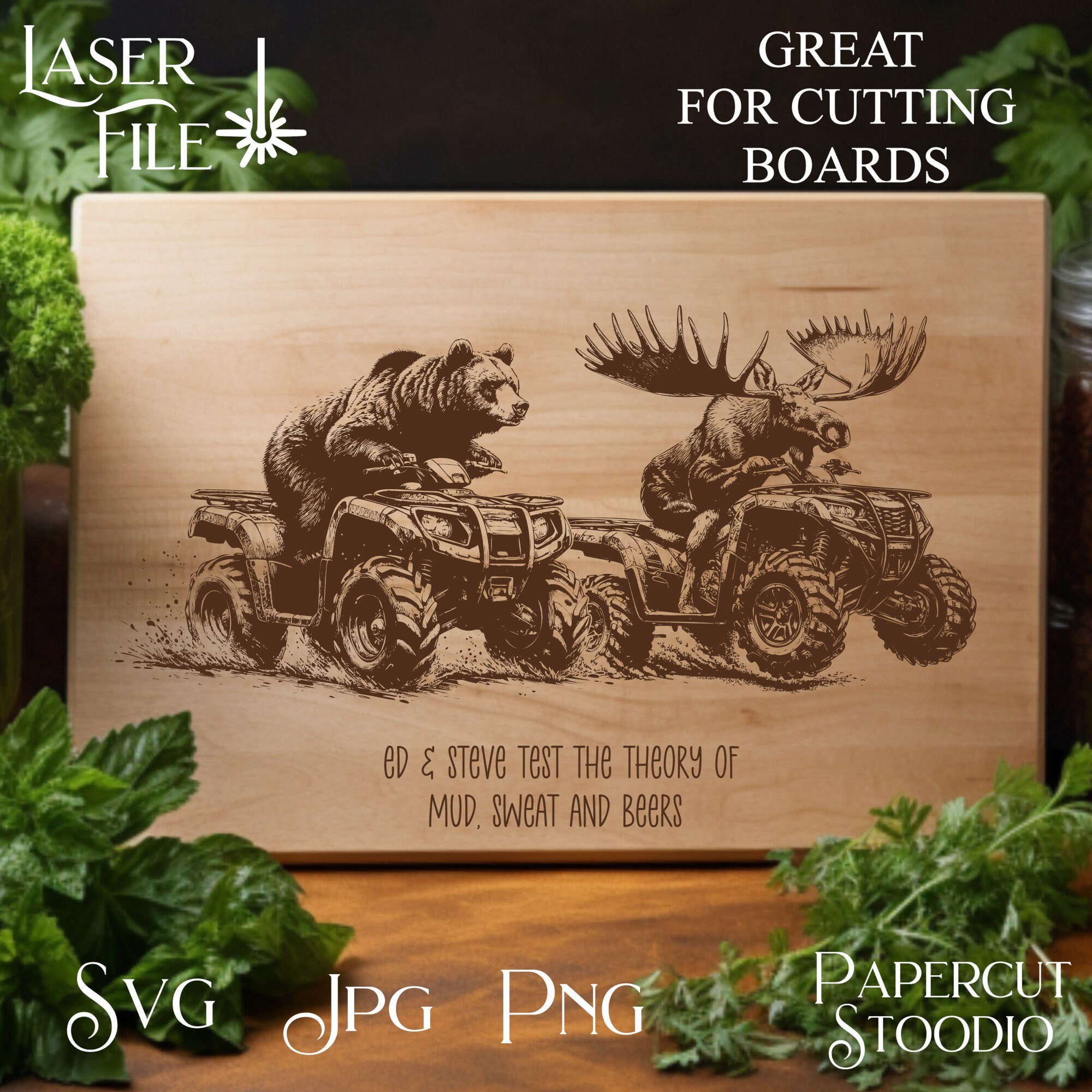Laser Engrave File, Campfire Pals ATV Svg, Digital Download for Laser ...
