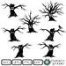Halloween Spooky Trees Svg, Graveyard Halloween Haunted Cricut ...