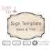 Laser Cut File, Sign Template A SVG, Laser Engrave Sign Svg Lightburn ...