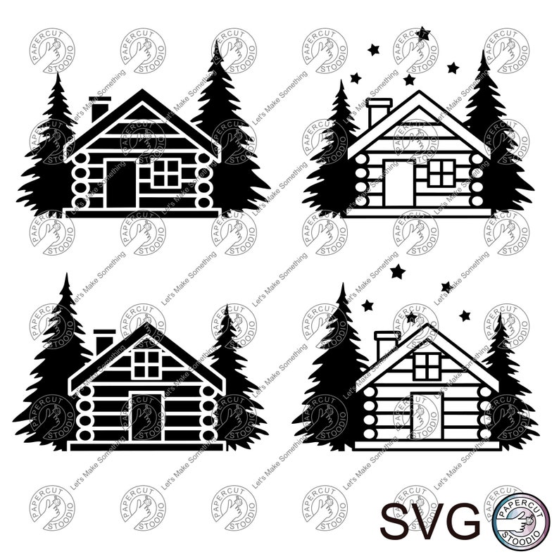 Cabin Bundle Svg Lake and Forest Camping Cottage Lodge for | Etsy