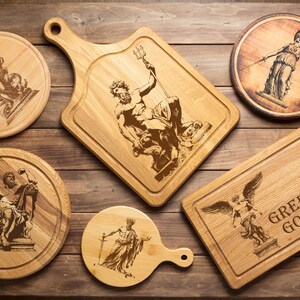 Laser Engrave File, Greek Gods SVG, Zeus, Aphrodite, Poseidon, Athena ...