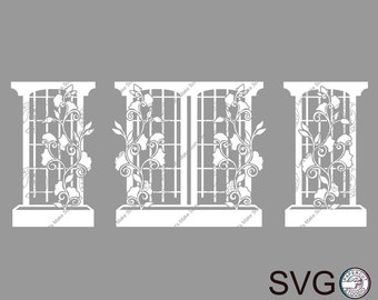 Flower Trellis Svg - Etsy