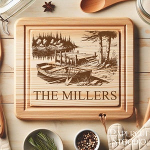 Laser Engrave File, the Old Boat Svg, Lightburn Glowforge for Cabin ...