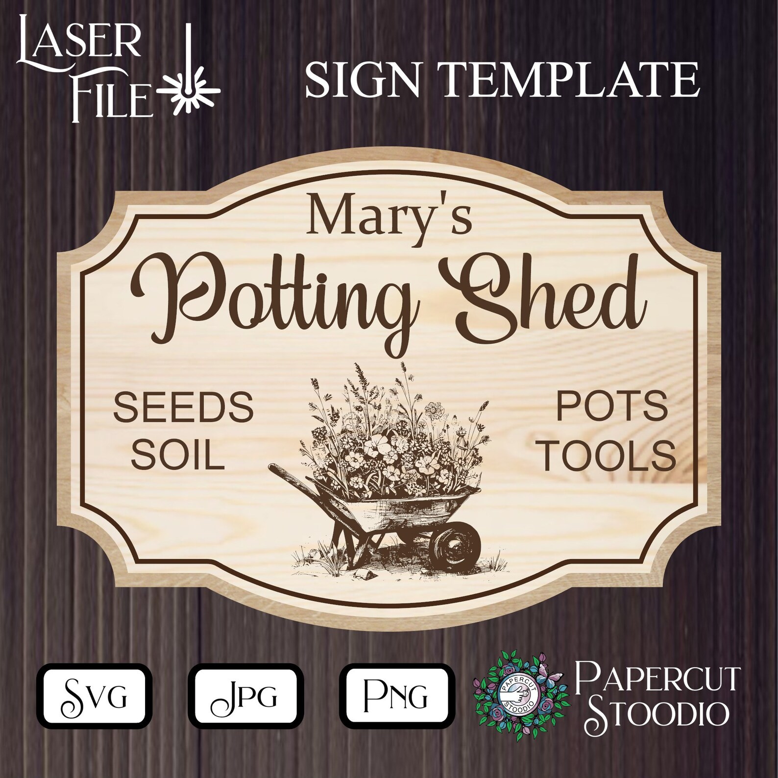 Laser Cut Sign Template SVG, Glowforge Lightburn (digital Download) - Etsy