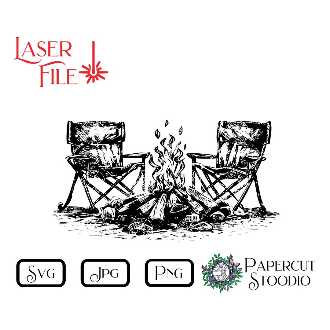Laser Engrave File, Campfire SVG, Lightburn Glowforge Digital Download ...