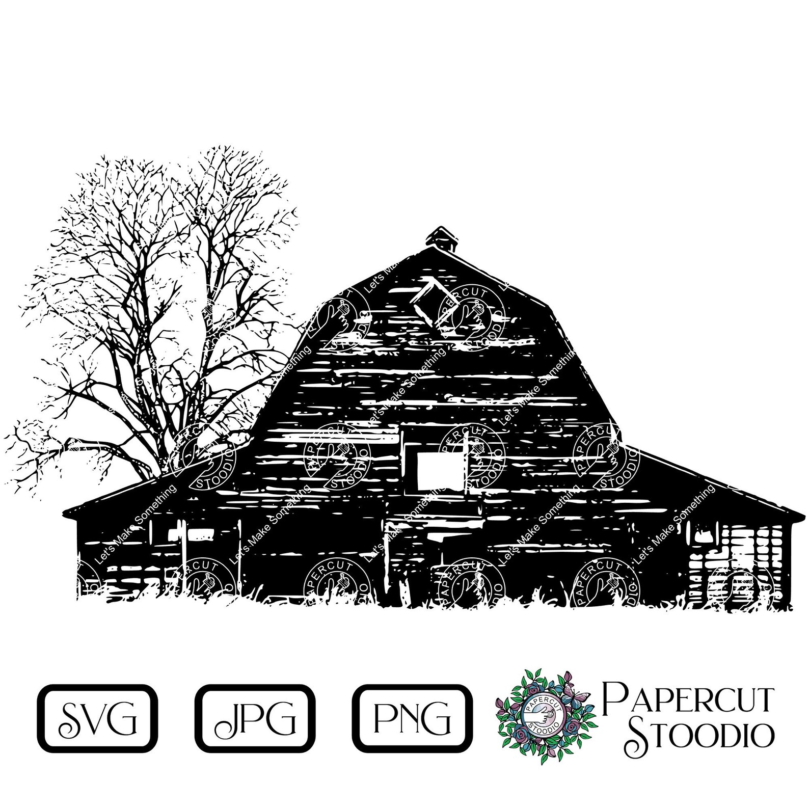 Laser Engrave File Old Barn Svg Farm Family Digital Download Cutting ...