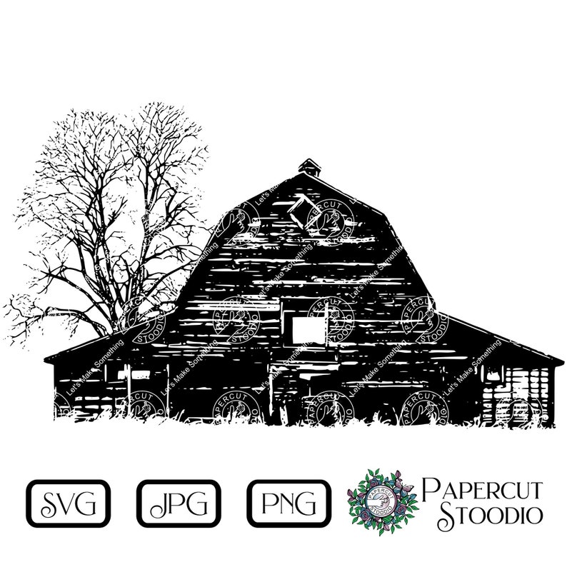 Laser Engrave File Old Barn Svg Farm Family Digital Download Cutting ...