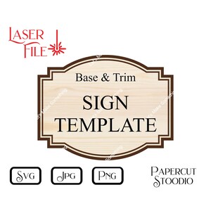 Laser Cut Sign Template SVG, DIY Wood Sign (digital Download) - Etsy Canada