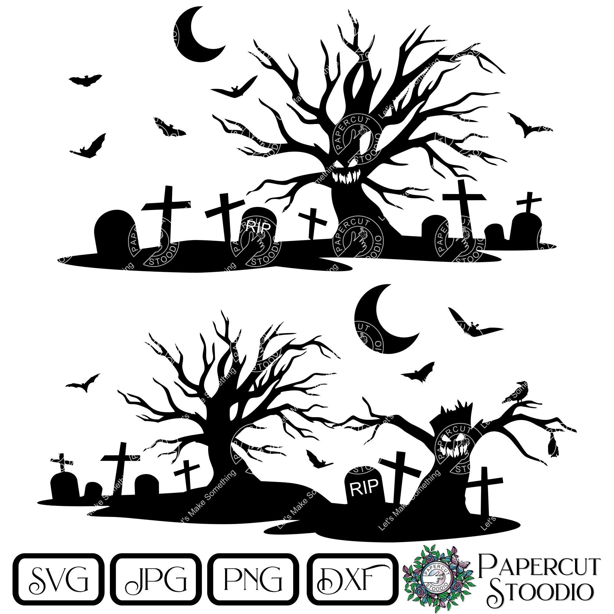 Haunted Cemetery Drawing