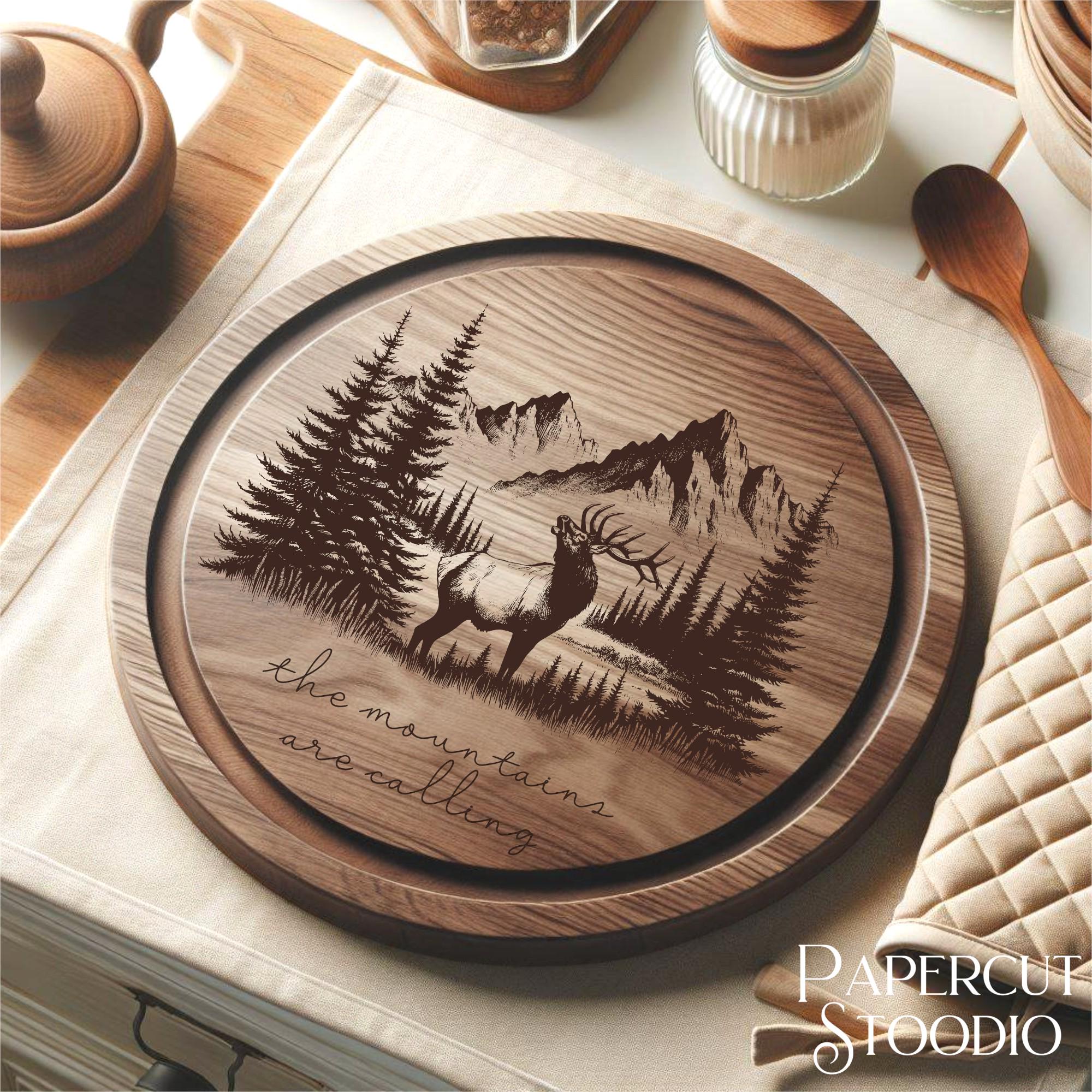 Laser Engrave File, Bugling Elk Svg, Wildlife, Laser Engraving Digital ...