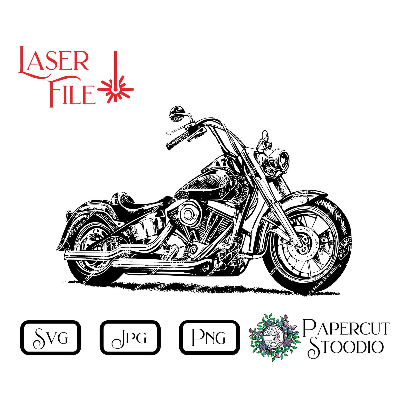 Laser Engrave File, Motorcycle SVG, Workshop Garage Man Cave Lightburn ...