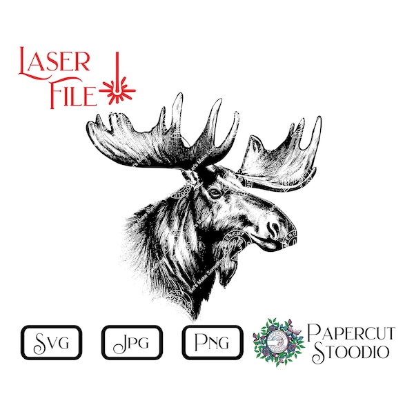 Moose Svg - Etsy