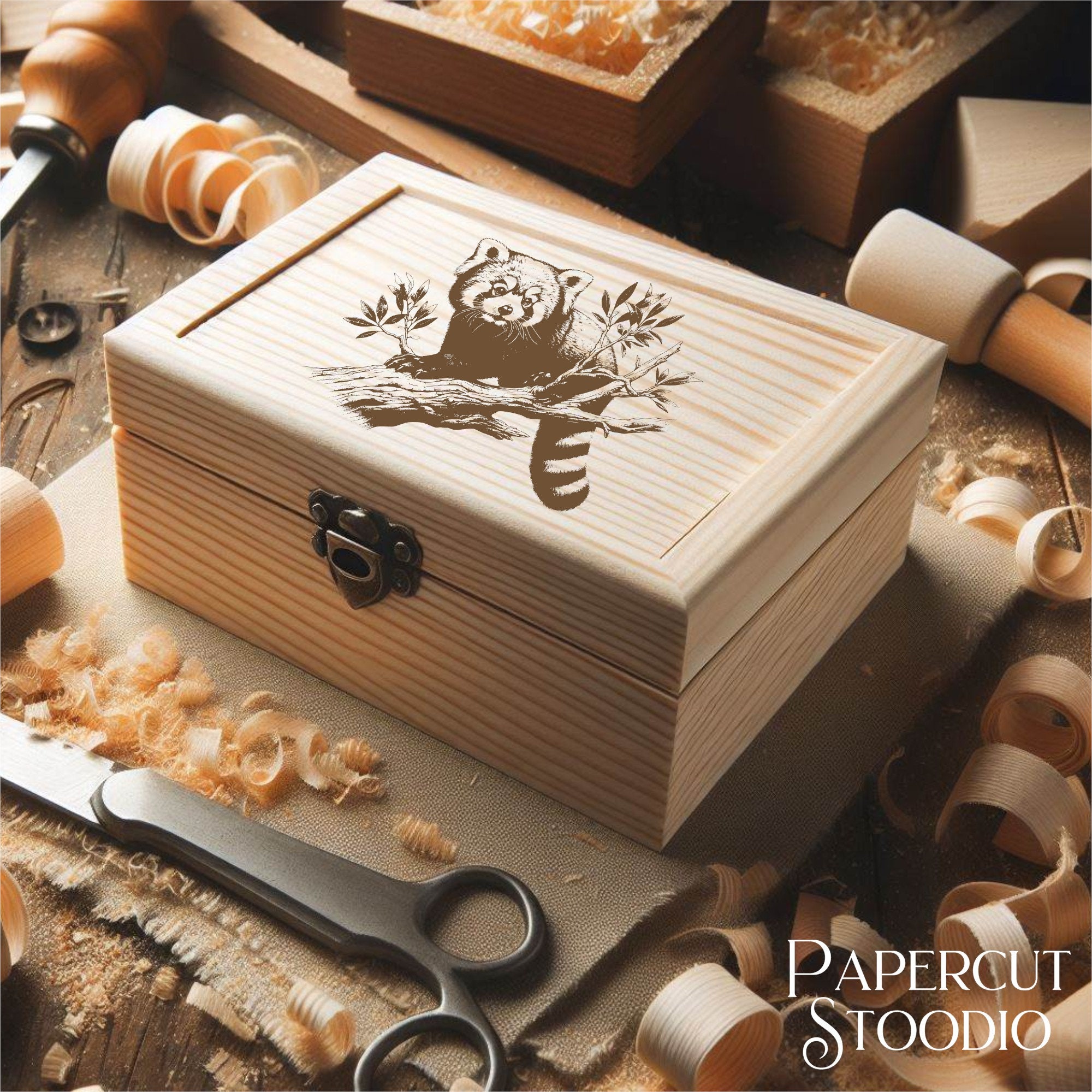 Laser Engrave File, Red Panda SVG, Lightburn Glowforge for Signs ...