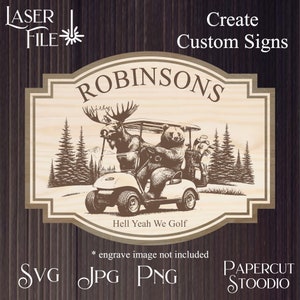 Laser Cut File, Sign Template D SVG, Laser Engrave Sign Svg Lightburn ...