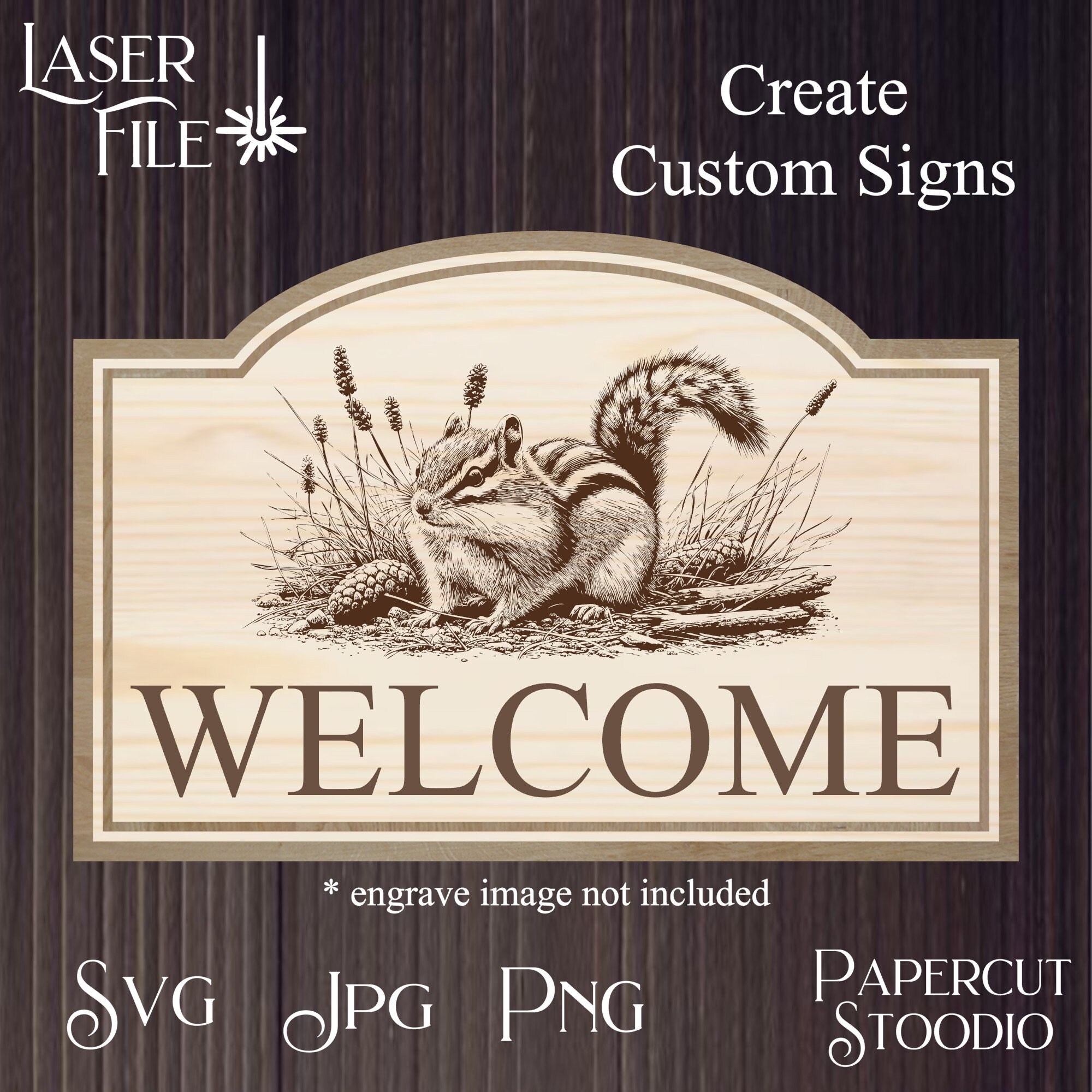 Laser Cut File, Sign Template C SVG, Laser Engrave Sign Svg Lightburn ...