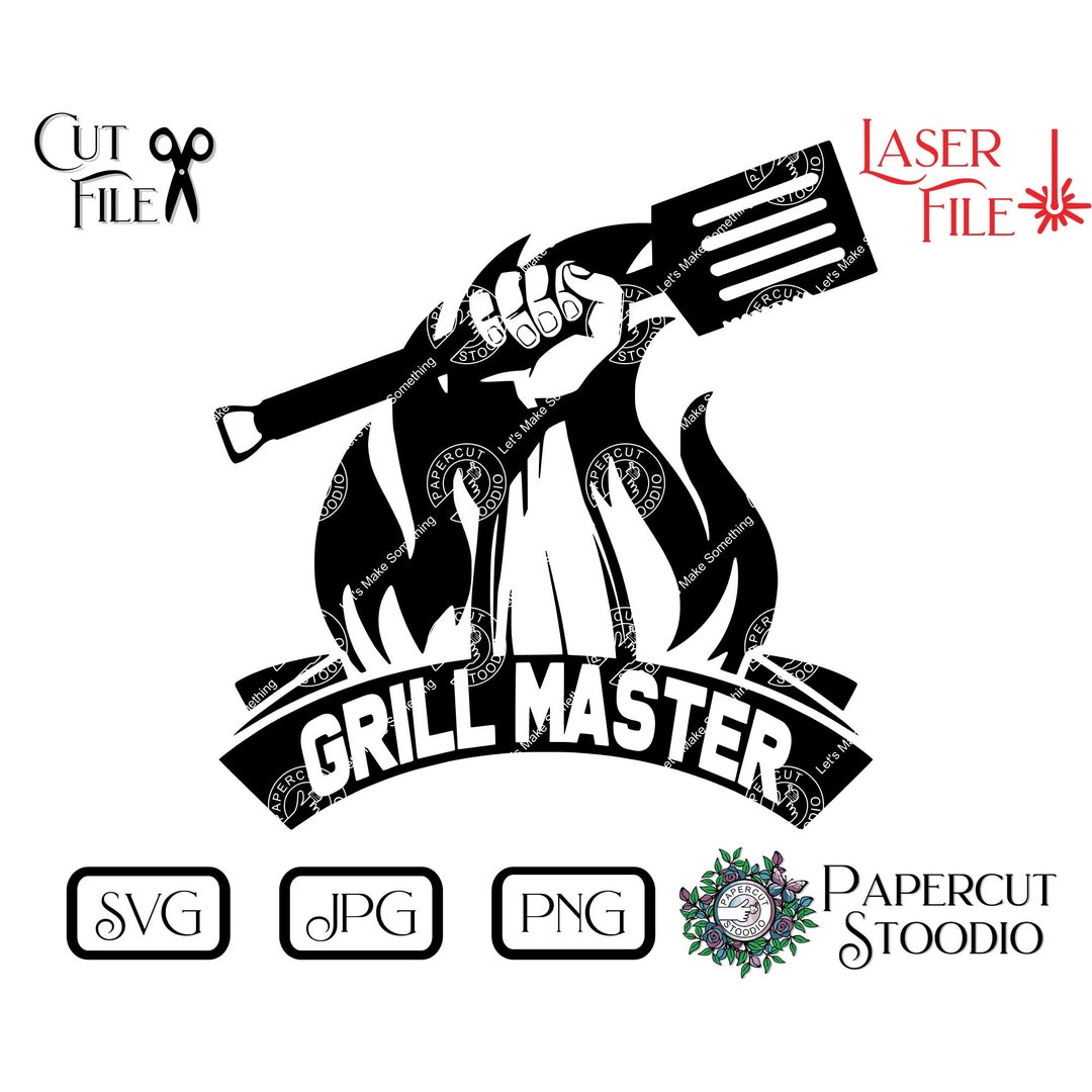 Grill Master Svg, DIY Cricut Laser Engrave File Instant Download for ...
