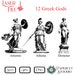 Laser Engrave File, Greek Gods SVG, Zeus, Aphrodite, Poseidon, Athena ...