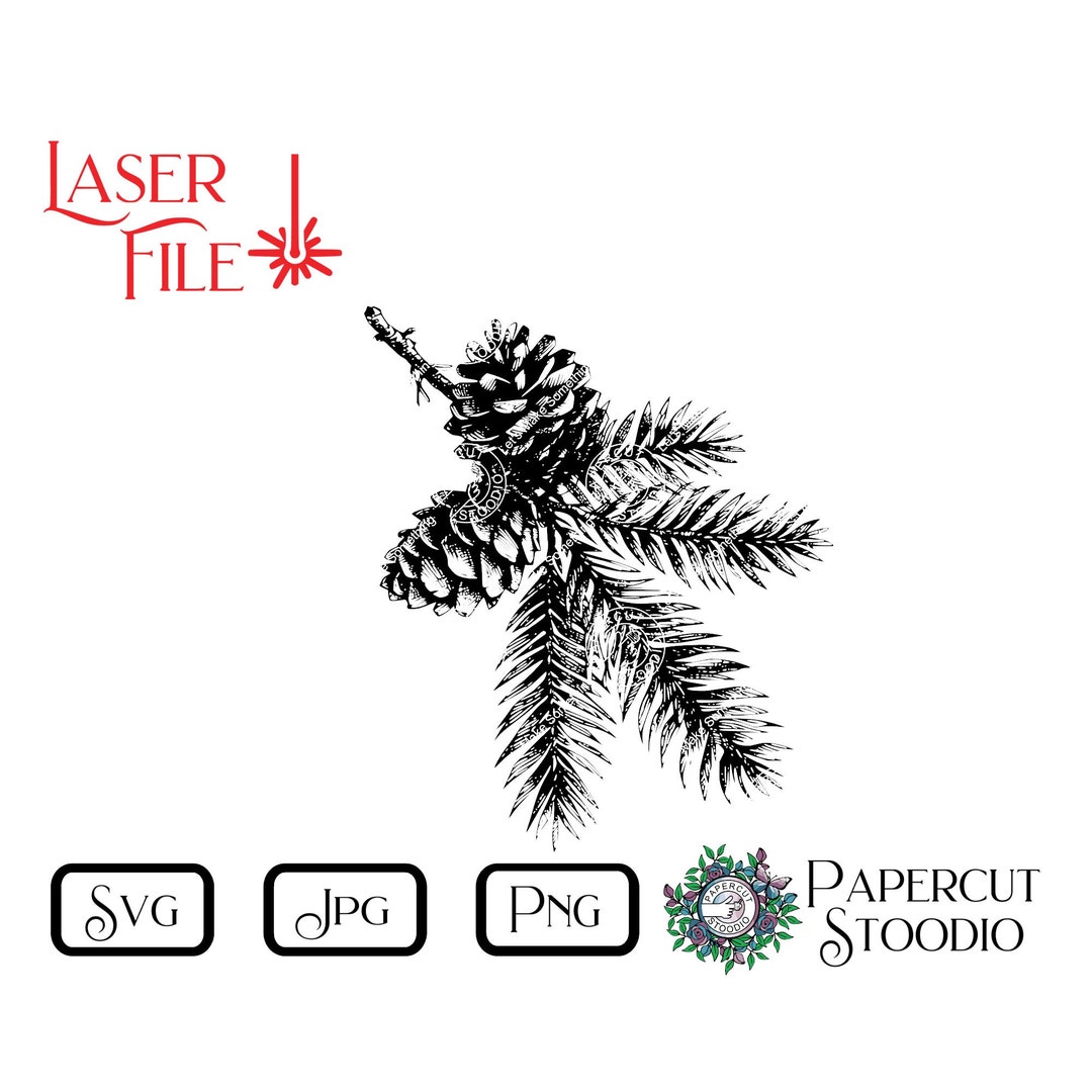 Laser Engrave File, Pinecone Svg, Instant Digital Download for Laser ...