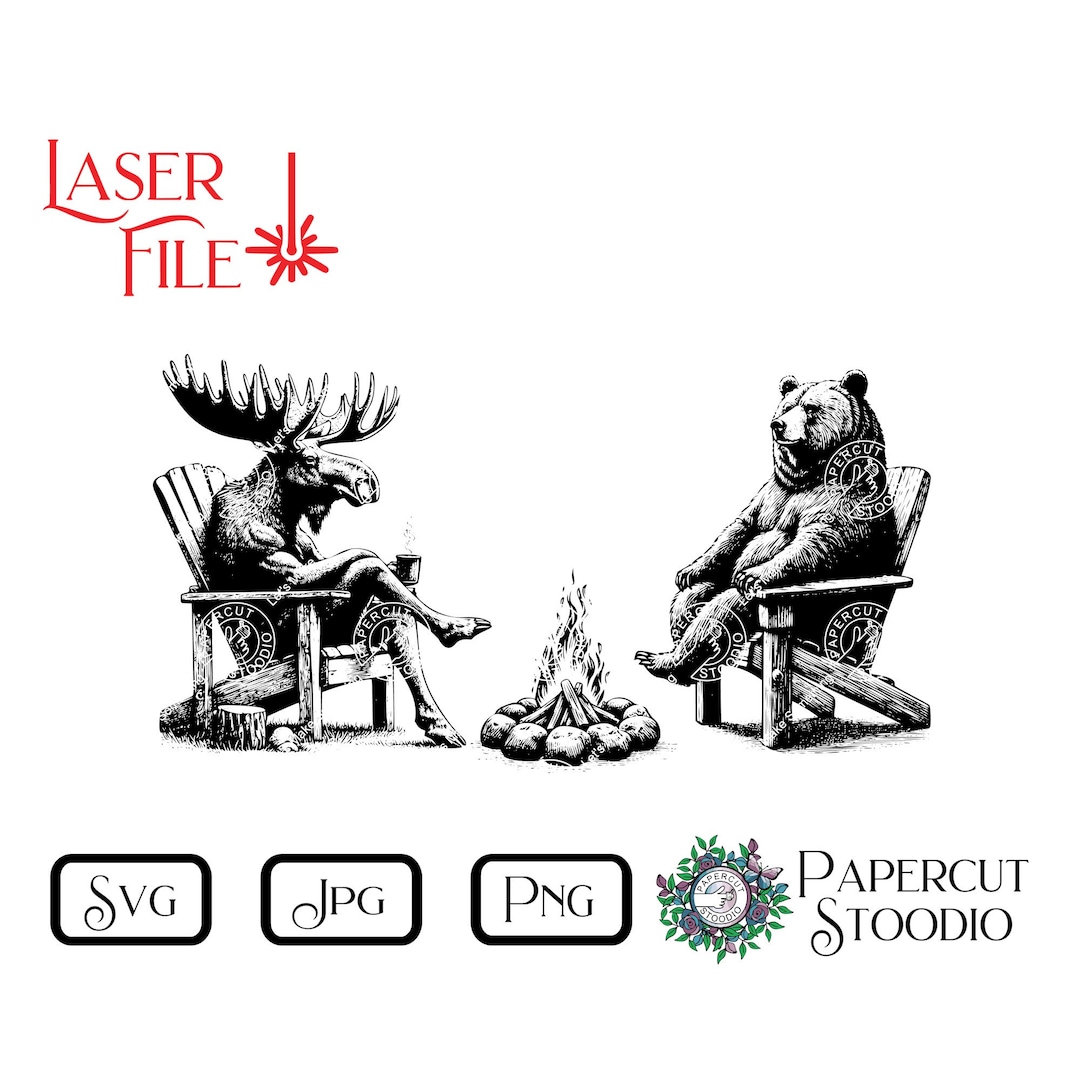 Laser Engrave File, Campfire Pals Svg, Digital Download for Laser ...
