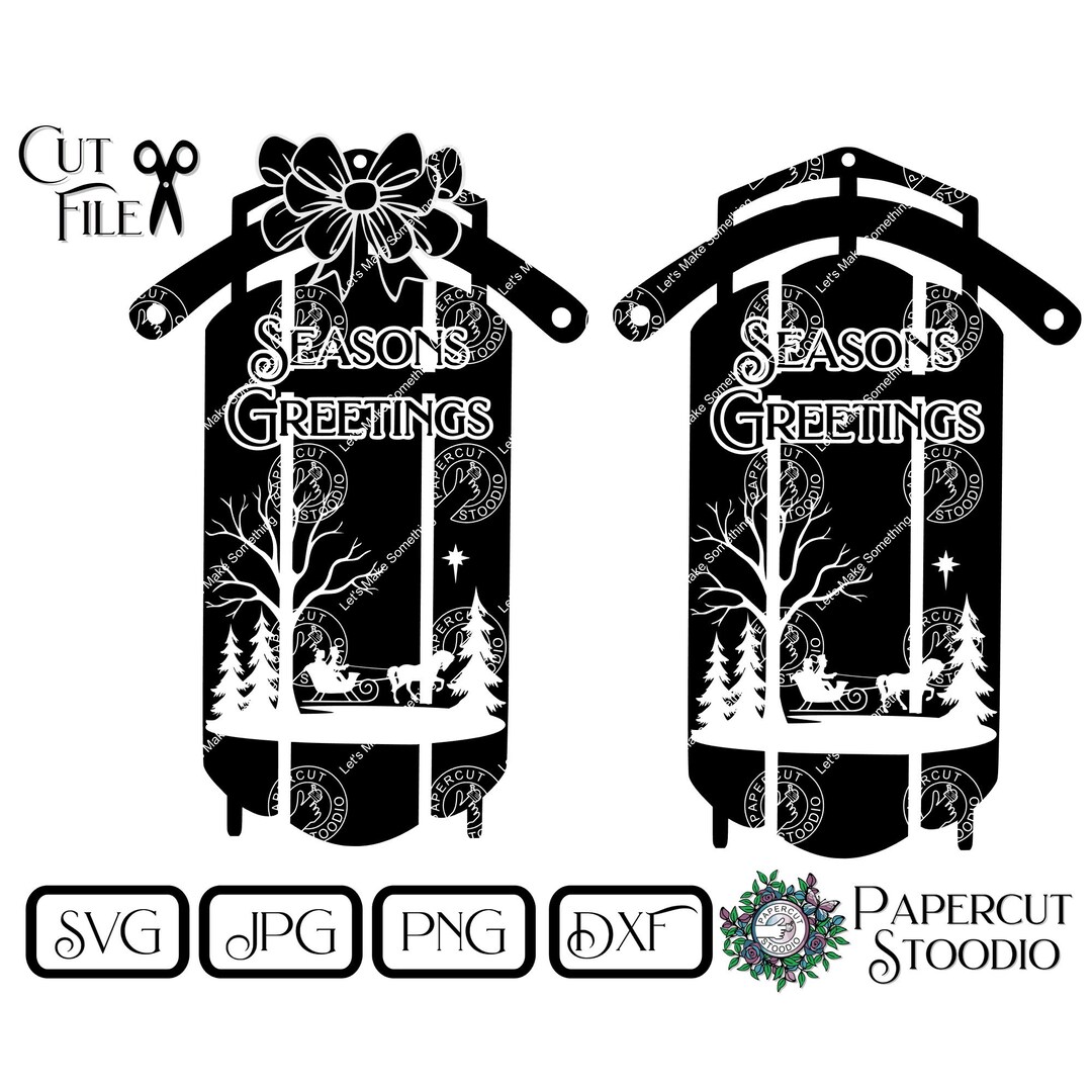 Christmas Sled SVG, Png Jpg DXF Sleigh Ride Cricut Silhouette Seasons ...