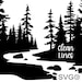 River Svg, Stream Creek Lake Forest Instant Download for Laser Shirt ...