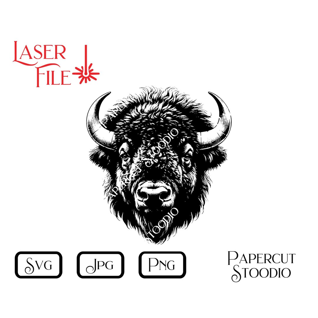 Laser Engrave File, Bison Rest Svg, Digital Download for Laser ...