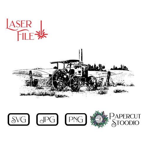 Laser Engrave File Old Tractor Svg Cutting Board Charcuterie - Etsy