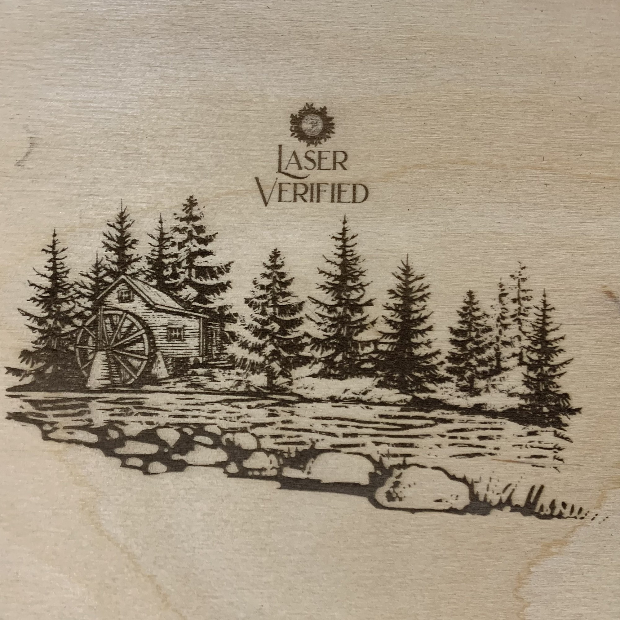 Engraving SVG Watermill Svg Cutting Board Scenic Landscape - Etsy