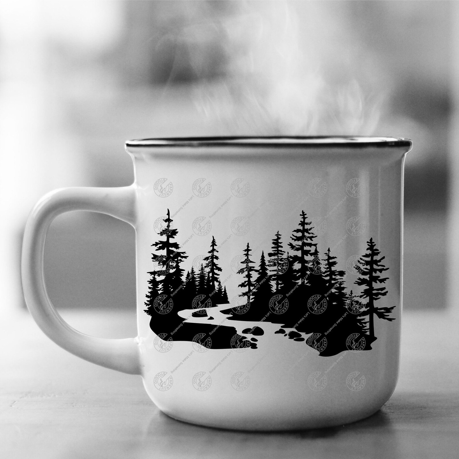 River Svg, Stream Creek Lake Forest Instant Download for Laser Shirt ...