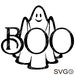 Boo Ghost Svg for Halloween, Cricut Silhouette Shirts Crafts Halloween ...