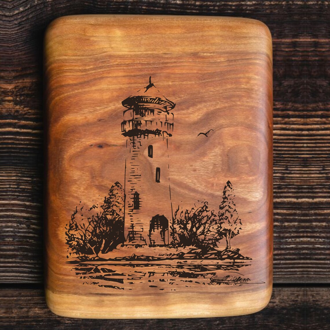Laser Engrave File Lighthouse Scene Svg Pdf Jpg Digital - Etsy Canada