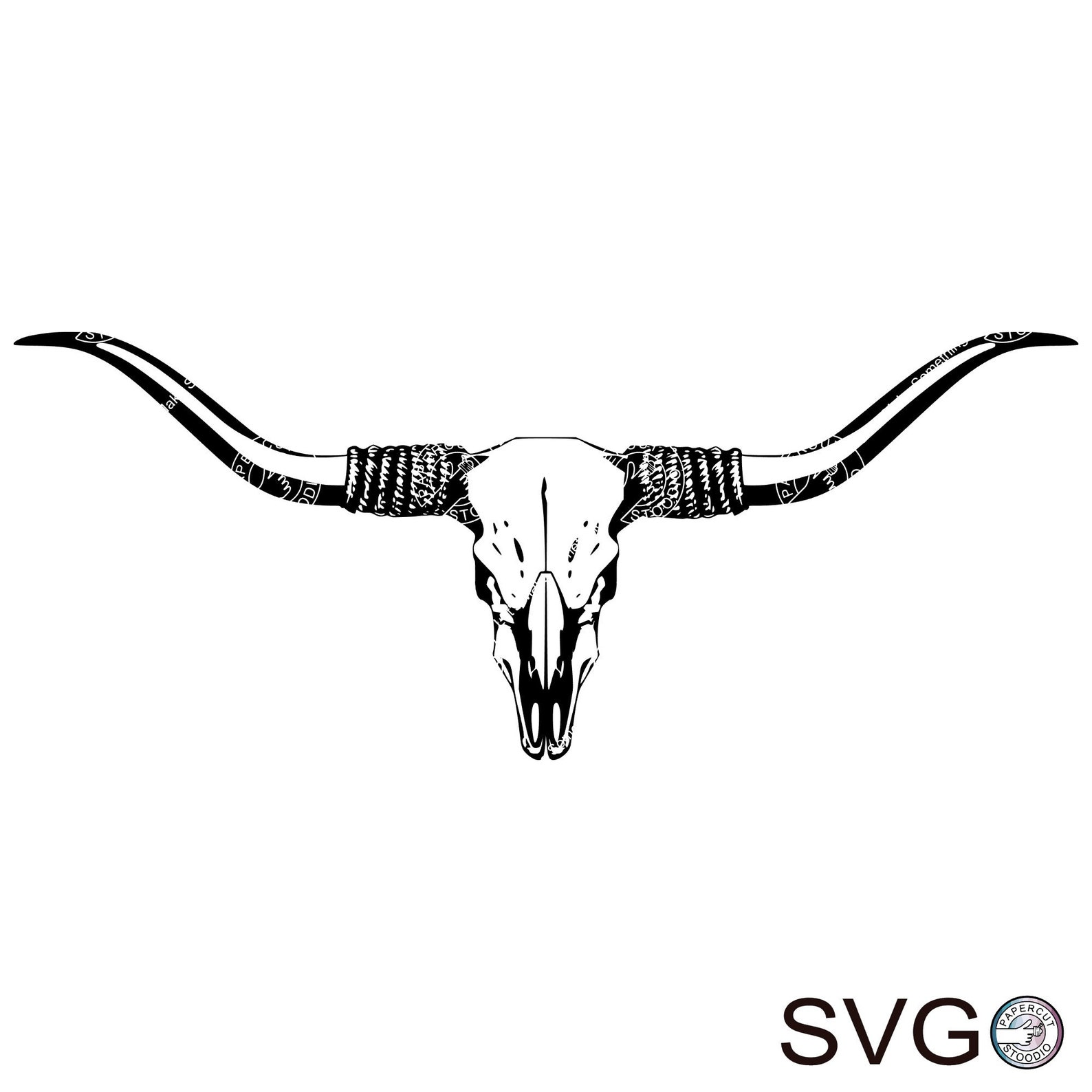 Texas Longhorn Skull Svg for Personalized Gift Digital - Etsy Canada