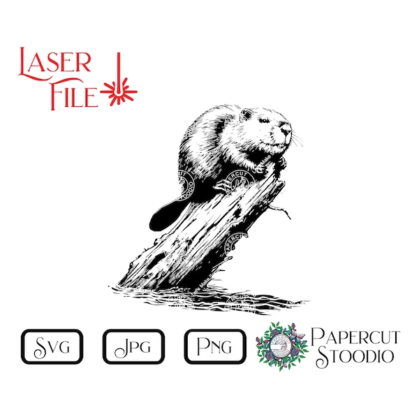 Beaver Laser Svg - Etsy