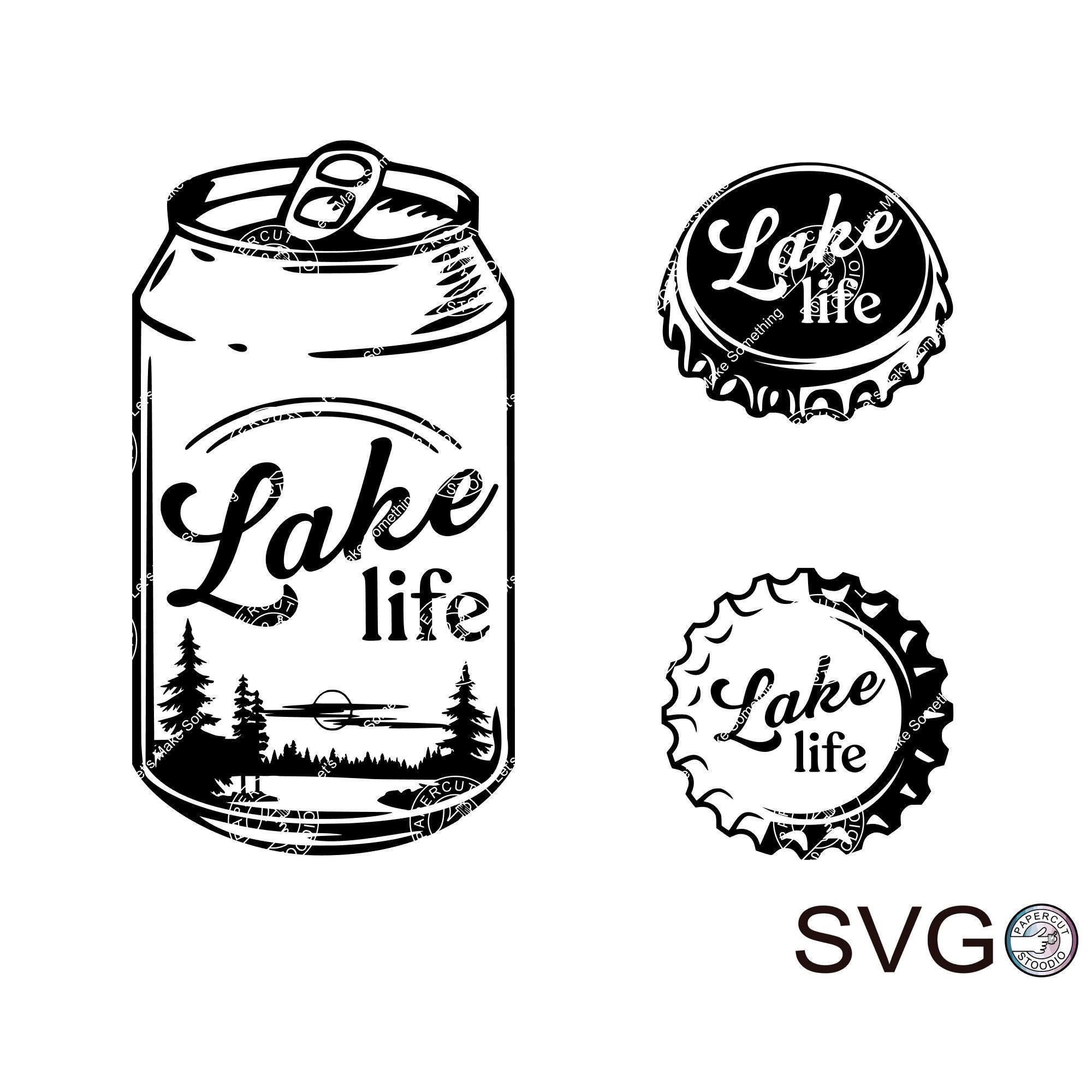 Lake Life Beer Svg Lake Forest Camping Beer Can Beer Cap - Etsy
